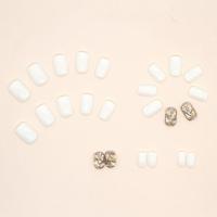 China 3D Flat Diamond Flash Style Nail Tip Flash Ins Style Artificial Fingernails Mixed Color OEM for sale