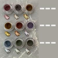 China Nail powder Super bright metal magic mirror powder for nail enhancement retro golden nail art decoration for sale