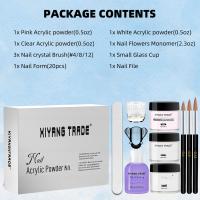 China Professional Acrylic Nail Kit for Beginners With Nail Brush Monomer Acrylic Powder Set Nail Extension Form for sale
