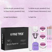 China Professional Acrylic Nail Kit for Beginners With Nail Brush Monomer Acrylic Powder Set Nail Extension Form for sale