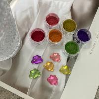 China Nail glitters magic mirror powder super bright ultra-fine Aurora chrome nail powder powder golden red green nail decoration for sale