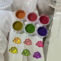 China Nail glitters magic mirror powder super bright ultra-fine Aurora chrome nail powder powder golden red green nail decoration for sale