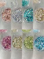 China Nail glitters bright Nail polish Fantasy color Spring sequins Aurora nail sequins for sale