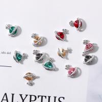China Alloy Jewelry Planet Nail Art Charms with Luxury Diamond Stones and Crystal Rhinestones for sale