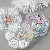 China 7 Grids Mixed Style Resin Nail Art Jewelry Accessories for Bow Tie Bear Lollipop Flower for sale