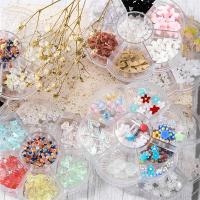 China 7 Grids Mixed Style Resin Nail Art Jewelry Accessories for Bow Tie Bear Lollipop Flower for sale