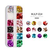 China 12 Grids Star Geometric Butterfly Nail Art Stickers Glitter Flakes Nail Art Sequins Paillette Confetti Holographic Laser Shining for sale