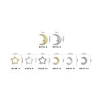 China New manicure hot sell metal nail charms in bulk gold silver moon star 3D nail art accessories for sale