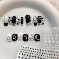 China New manicure hot sell metal nail charms in bulk gold silver moon star 3D nail art accessories for sale