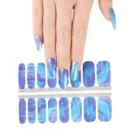 China New design Fashionable Glitter Nail Art Salon Nail Polish Stickers Nail Art Set 16-20 pieces for sale