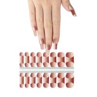 China New design Fashionable Glitter Nail Art Salon Nail Polish Stickers Nail Art Set 16-20 pieces for sale