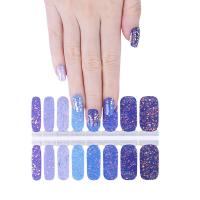 China New design Fashionable Glitter Nail Art Salon Nail Polish Stickers Nail Art Set 16-20 pieces for sale
