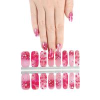 China New design Fashionable Glitter Nail Art Salon Nail Polish Stickers Nail Art Set 16-20 pieces for sale