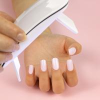 China New nail designs OEM 3D semi-cured nail wrap gel nail sticker cure by lamp gel for sale