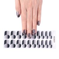 China Factory wholesale gel nail wraps OME/ODM semi-cured cat eye gel nail strips for sale