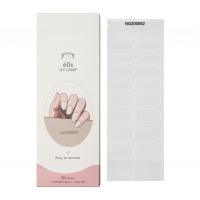 China Huizi factory gel nail wraps semi-cured gel strips Full Clear gel nail strips with UV lamp for sale