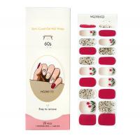 China UV Lamp Semi Cure Gel Nail Stickers Non-toxic Long Lasting Ladies Item Beauty sticker gel nail wraps for sale