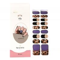 China UV Lamp Semi Cure Gel Nail Stickers Non-toxic Long Lasting Ladies Item Beauty sticker gel nail wraps for sale