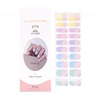 China Hot Sell Non-Toxic Semi cured Gel nail strips Wholesale gel nail stickers for sale