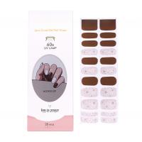 China Hot Sell Non-Toxic Semi cured Gel nail strips Wholesale gel nail stickers for sale
