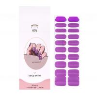 China Hot Sell Non-Toxic Semi cured Gel nail strips Wholesale gel nail stickers for sale