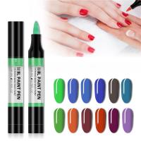 China new 24 color 3D Drawing Nail Painting Pen Manicure Diy Waterproof Nail Art Polish Paint Graffiti Pen for sale