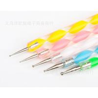 China 2022 Professional Nail Art Dotting Tool 5-piece set metal crystal dotting pen thick head small head nail dotting pen for sale