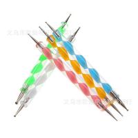 China 2022 Professional Nail Art Dotting Tool 5-piece set metal crystal dotting pen thick head small head nail dotting pen for sale