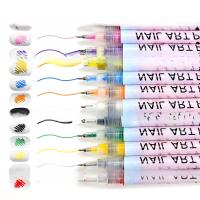 China Best Graffiti Nail Pen 12color Acceptable OEM Gel Polish Nail Art Pen for Painting for sale