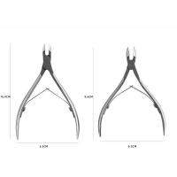 China Hot sales Nails Exfoliating Tool Stainless Steel Scissors with Brush Pen Push Barbed Dead Skin Multi Function Nail Clippers for sale