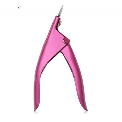 China Straight Blade Stainless Steel Acrylic False Tips Clipper for Nail Hand Edge Cutting for sale