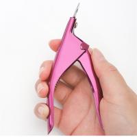 China Straight Blade Stainless Steel Acrylic False Tips Clipper for Nail Hand Edge Cutting for sale