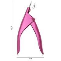 China Straight Blade Stainless Steel Acrylic False Tips Clipper for Nail Hand Edge Cutting for sale