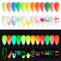 China Free Samples Offered Bottle Nail Art Luminous Gel Nail Colours Nails Gel Color for sale