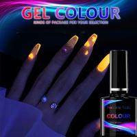 China Free Samples Offered Bottle Nail Art Luminous Gel Nail Colours Nails Gel Color for sale
