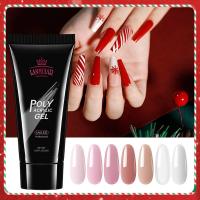 China 3colors Christmas Gift set Nail Kit With UV LED Lamp Nail Extension Gel Kit With Base and Top Coat Slip Solution Kit Set for sale