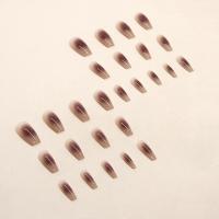 China 26pcs/Set New style OEM Wholesale rose halo dyed Style Nail Ins Style Artificial Fingernails for sale