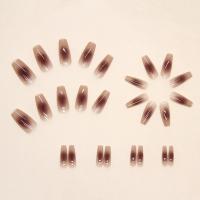 China 26pcs/Set New style OEM Wholesale rose halo dyed Style Nail Ins Style Artificial Fingernails for sale