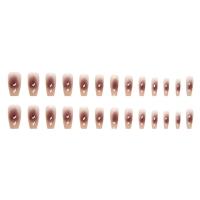China 26pcs/Set New style OEM Wholesale rose halo dyed Style Nail Ins Style Artificial Fingernails for sale