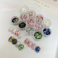 China Nail glitters bling super bright Nail polish magic color Sequin macarone candy color Aurora laser Japanese and Korean sequins for sale