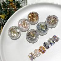 China Nail glitters bling super bright Nail polish magic color Sequin rabbit shape Aurora laser nail sequins for sale