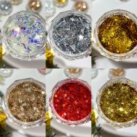 China Nail glitters bling super bright Nail polish magic color Sequin star shape Aurora laser nail sequins for sale