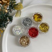 China Nail glitters bling super bright Nail polish magic color Sequin star shape Aurora laser nail sequins for sale