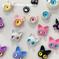 China New Ins hot 3d Nail art Charms Nail Jewelry evil eyes cute monsters cat decoration for Beauty spa for sale