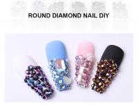 China Mini Caviar Metal Stainless Steel Bead 3D Nail Art  nail charms in bulk Decoration Golden Silvery Rose Gold Ball for sale