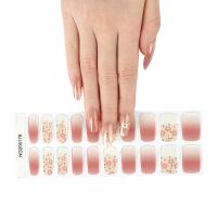 China Hot Sell Non-Toxic New Beauty Semi cured Gel nail sticker Wholesale gel nail art Nail Supplies for sale