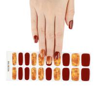 China Hot Sell Non-Toxic New Beauty Semi cured Gel nail sticker Wholesale gel nail art Nail Supplies for sale