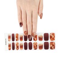 China Hot Sell Non-Toxic New Beauty Semi cured Gel nail sticker Wholesale gel nail art Nail Supplies for sale