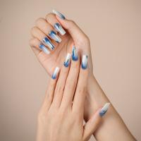 China Factory supply waterproof art nail wraps Semi-cured Gel Nail polish Sticker for sale
