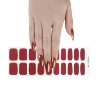 China New Product semi-cured gel strips hot selling Chameleon Gel nail stickers for sale